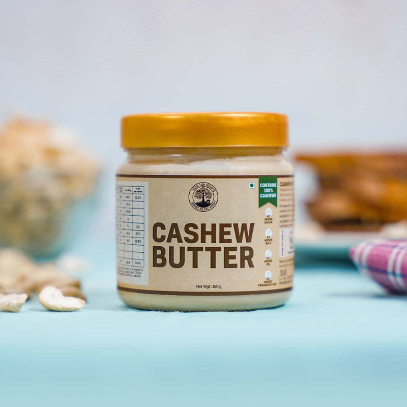 Vegan Cashew Butter (150g), Unsweetened, 100% Roasted Cashews – PEEPAL ...