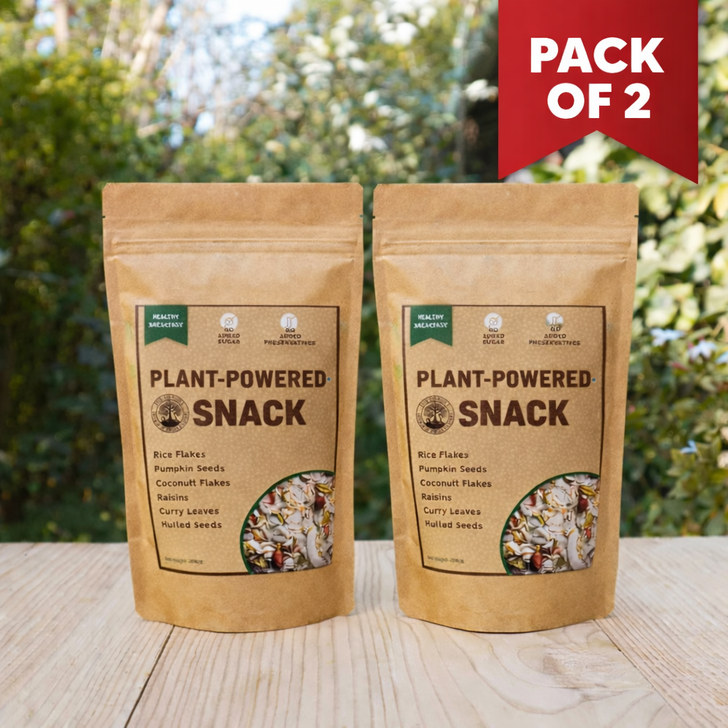Plant-Powered Snack / Namkeen (Pack of 2 × 150 g), Sweetened Using Jag ...