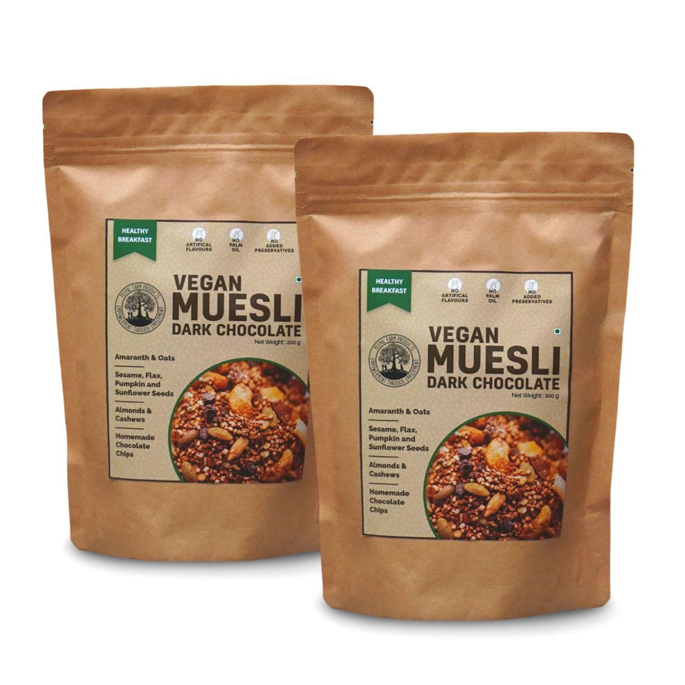 Vegan Chocolate Muesli (Pack Of 2 × 200 g) – PEEPAL FARM PRODUCTS